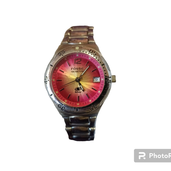 Fossil | Accessories | Rare Fossil Sunburst Face Watch | Poshmark